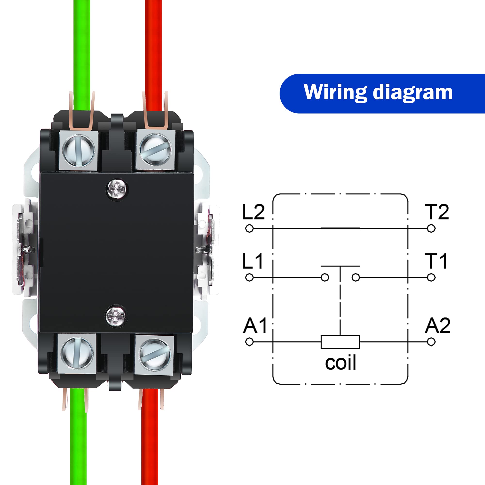 Mua Carrier HVAC Motor Contactor, 24V Coil AC Contactor Furnace ...