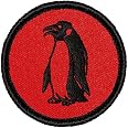 Amazon.com: Retro Penguin Patrol Patch - 2" Diameter Round Embroidered ...