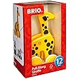 Amazon.com: BRIO 30200 Infant & Toddler - Pull Along Giraffe Wood Baby Toy with Bobbing Head for ...