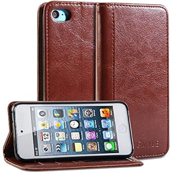 Amazon.com: GMYLE iPod 5 Case, (R) Wallet Case Classic for ipod Touch ...
