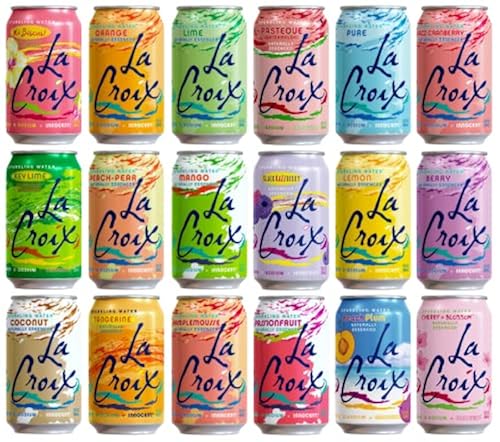 La Croix Sparkling Water Variety Pack, 12 Fl Oz Cans - In Sanisco Box ...