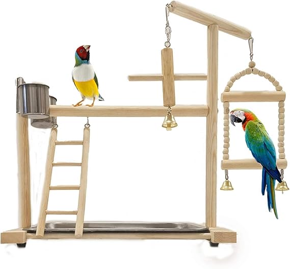 Stickas Perchoir en Bois pour perroquets,Terrain de Jeu pour Perroquet ...