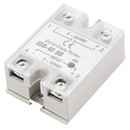 SSR-40 Solid State Relay, 40A DC Solid State Relay Module Load 5-220V ...