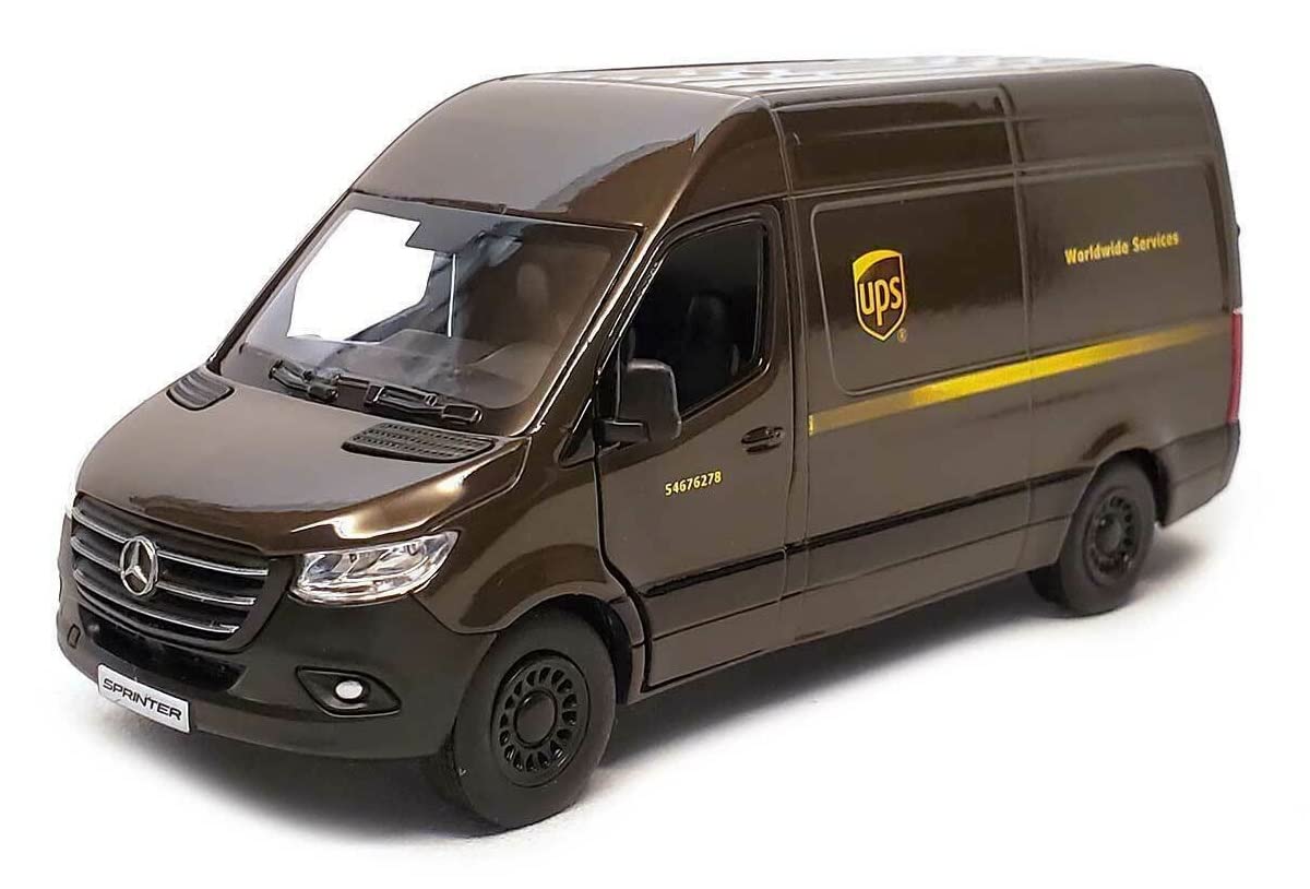 Mua KiNSMART Mercedes-Benz Sprinter UPS Edition Delivery Van 1:48 Scale ...