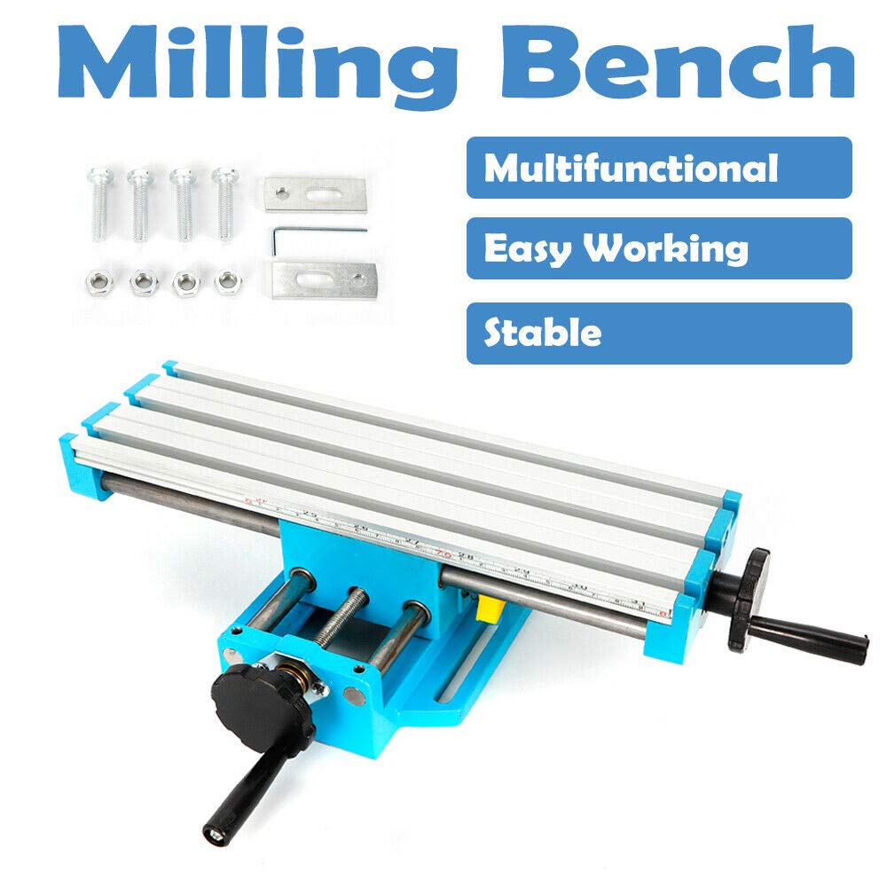 Buy Mini Milling Machine Bench Fixture Worktable X Y Cross Slide Table ...