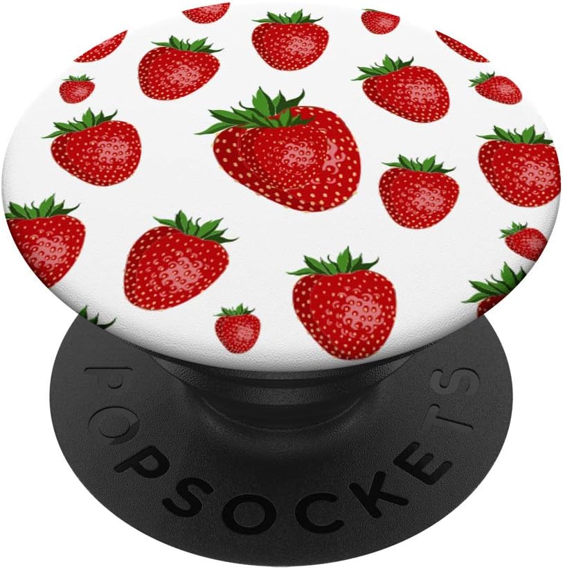 Amazon.com: Strawberry PopSockets PopGrip: Swappable Grip for Phones ...