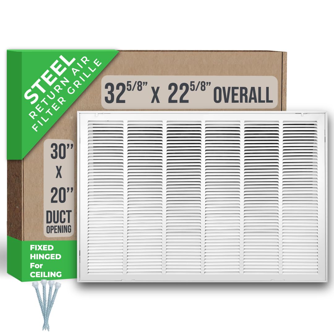 Fits 30x20 Duct Opening | Steel Return Air Filter Grille by Handua ...