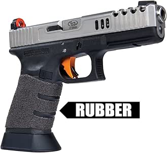 Amazon.com : Black Rubber Falcon Grips for Glock and Springfield XD ...
