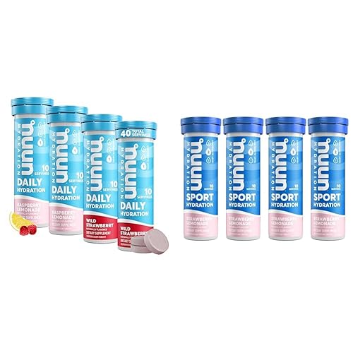 Nuun Hydration Daily, Wellness Electrolyte Tablets, Mixed Berry, 4 Pack ...