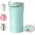 Santeco Travel Coffee Mug 12oz Insulated Coffee Cups with Flip Lid ...