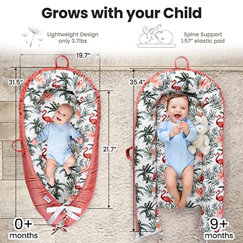 Pillani Baby Lounger for Newborn - Newborn Lounger for 0-12 Months ...