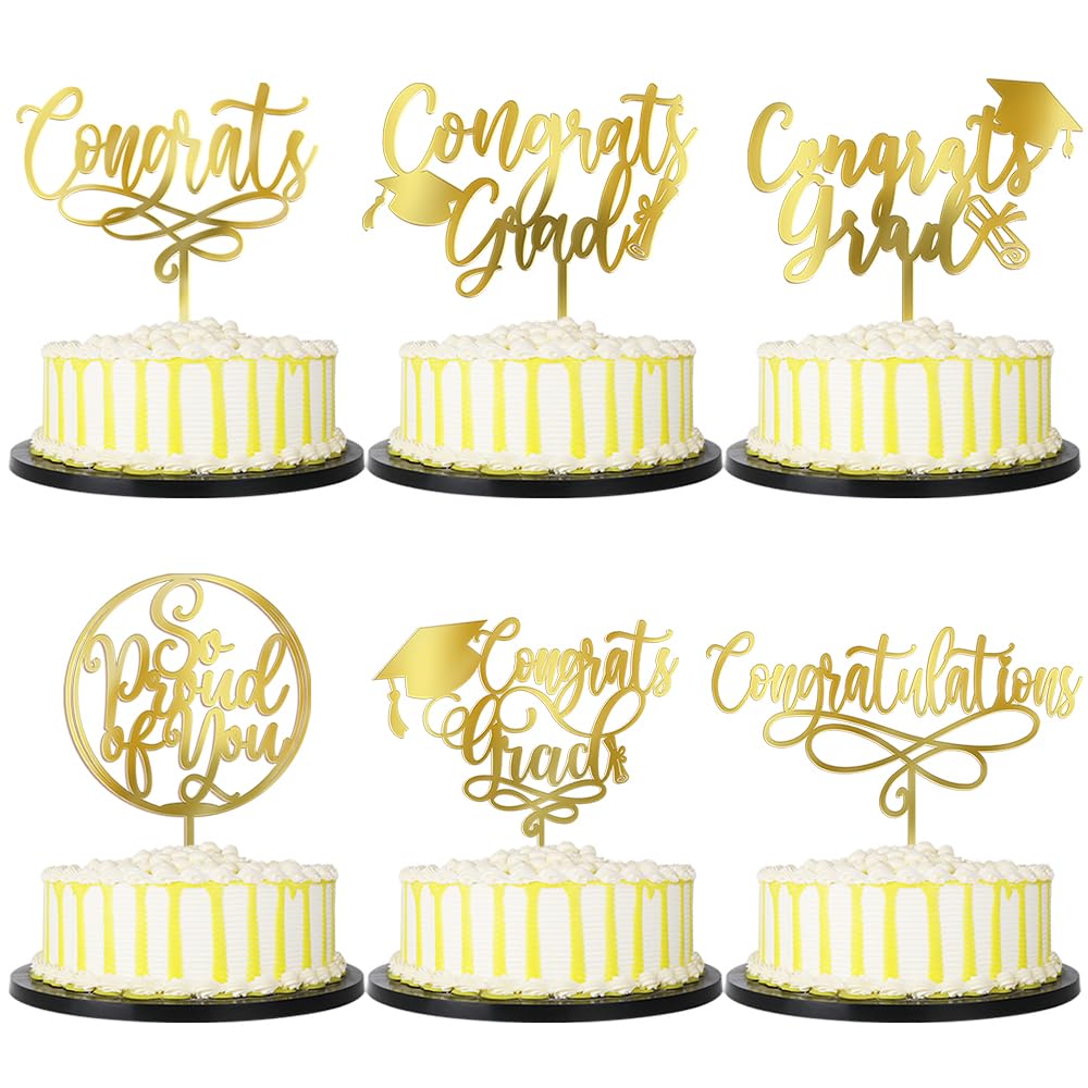 PALASASA Congrats Grad Cake Topper-Class of 2025 Graduate Party-2025 ...