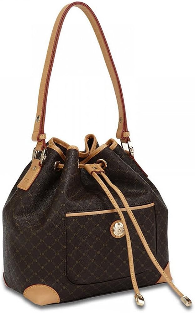 Rioni Signature Brown Shoulder Drawstring Bag by Rioni Designer ...