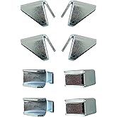 Amazon.com: 4 Pieces-Removable Metal Shelf Support Clips Inside Storage ...