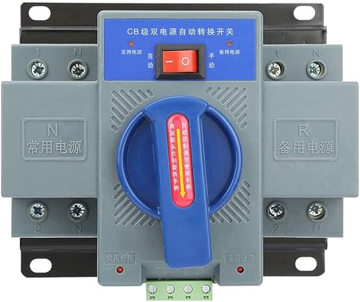 Commutateur de Transfert Automatique 63A 2P Interrupteur de Transfert Automatique Double ...