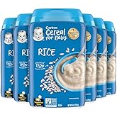 Amazon.com: Gerber Baby Cereal 1st Foods, Rice, 16 Ounce (Pack of 6)