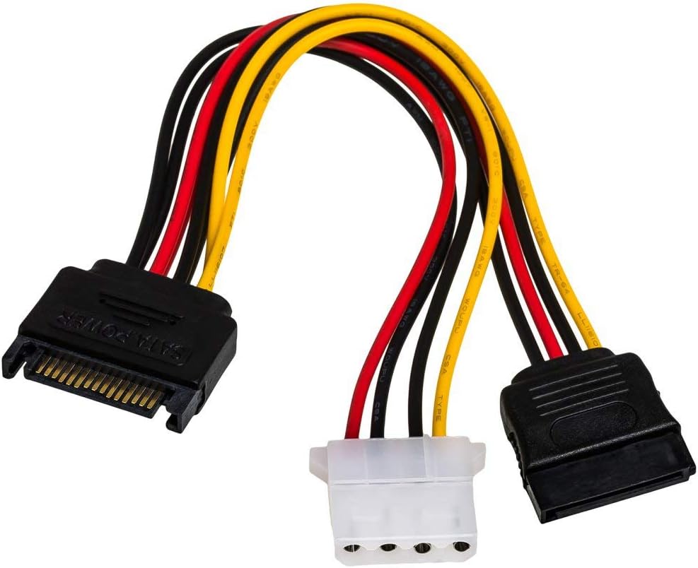 AKYGA AK-CA-32 SATA Male to Molex Female/SATA Female Adaptor Cable 15 ...