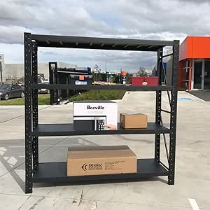 180(H) x200(L) cm Metal Warehouse Racking Storage Garage Shelving Steel ...