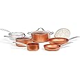 Amazon.com: Copper Chef Cookware 9-Pc. Round Pan Set, Aluminum and ...