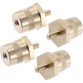 Amazon.com: X AUTOHAUX 1 Pair M5 to M6 Battery Terminal Connector Brass Tone Post Adapter Stud ...