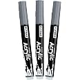 Amazon.com: FLYMAX Grey Marker Paint Pens - Permanent Marker Pens Grey ...