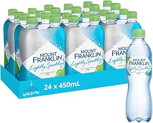 Mount Franklin Lightly Sparkling Water Lime 24 x 450mL : Amazon.com.au ...