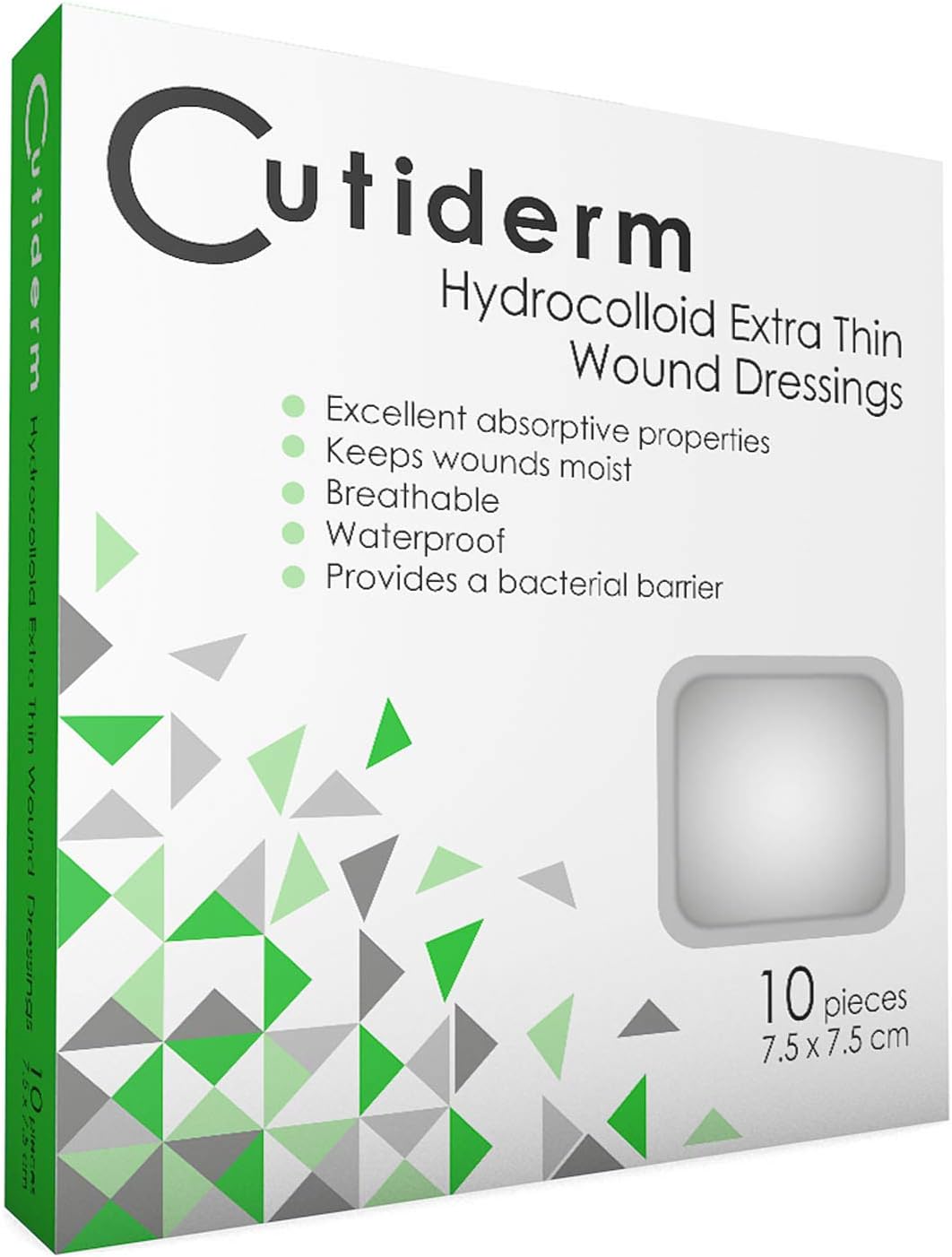 Pack of 10 Cutiderm Sterile Hydrocolloid Extra Thin Adhesive Wound ...