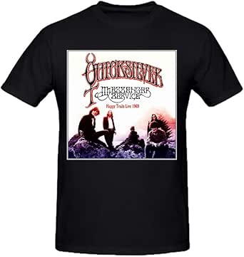 Quicksilver Messenger Service Mens Grey Tee Shirts Crew Neck Black ...