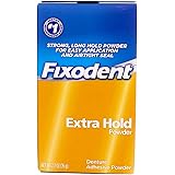 Amazon.com : Fixodent Extra Hold Denture Adhesive Powder, 2.7 Ounce ...