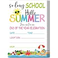 Amazon.com: End of School Year Party Invitations, So long School Hello ...