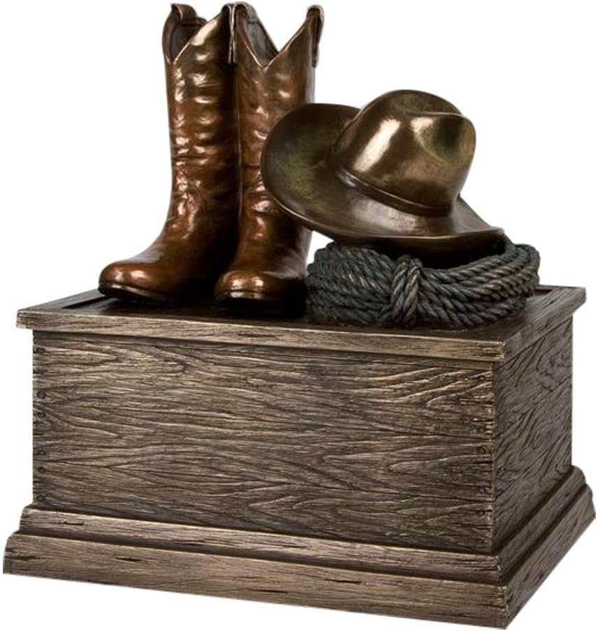 Amazon.com: Perfect Memorials Large Cowboy Boots Cremation Urn: Home ...