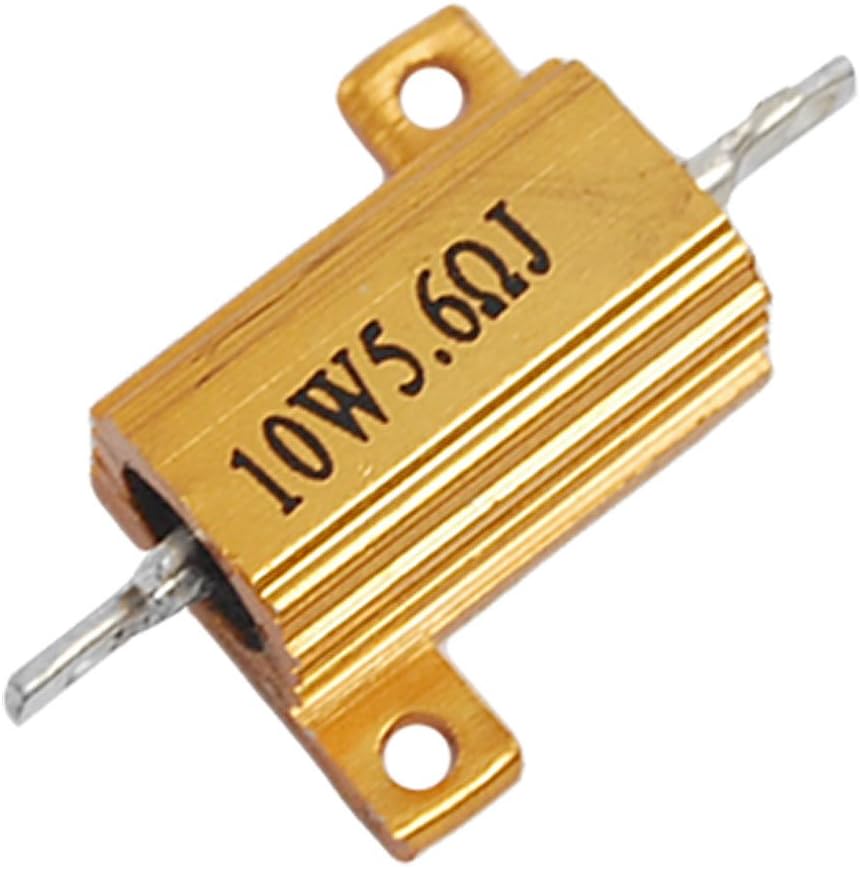 IIVVERR 10W Potência 5% 5,6 Ohm Resistência Resistor Alojado em ...