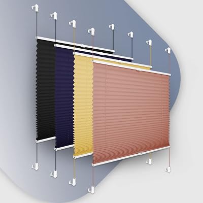 Buy Plissee Klemmfix,Hellbraun 35x130cm(BxH) Plisseerollo ohne Bohren ...