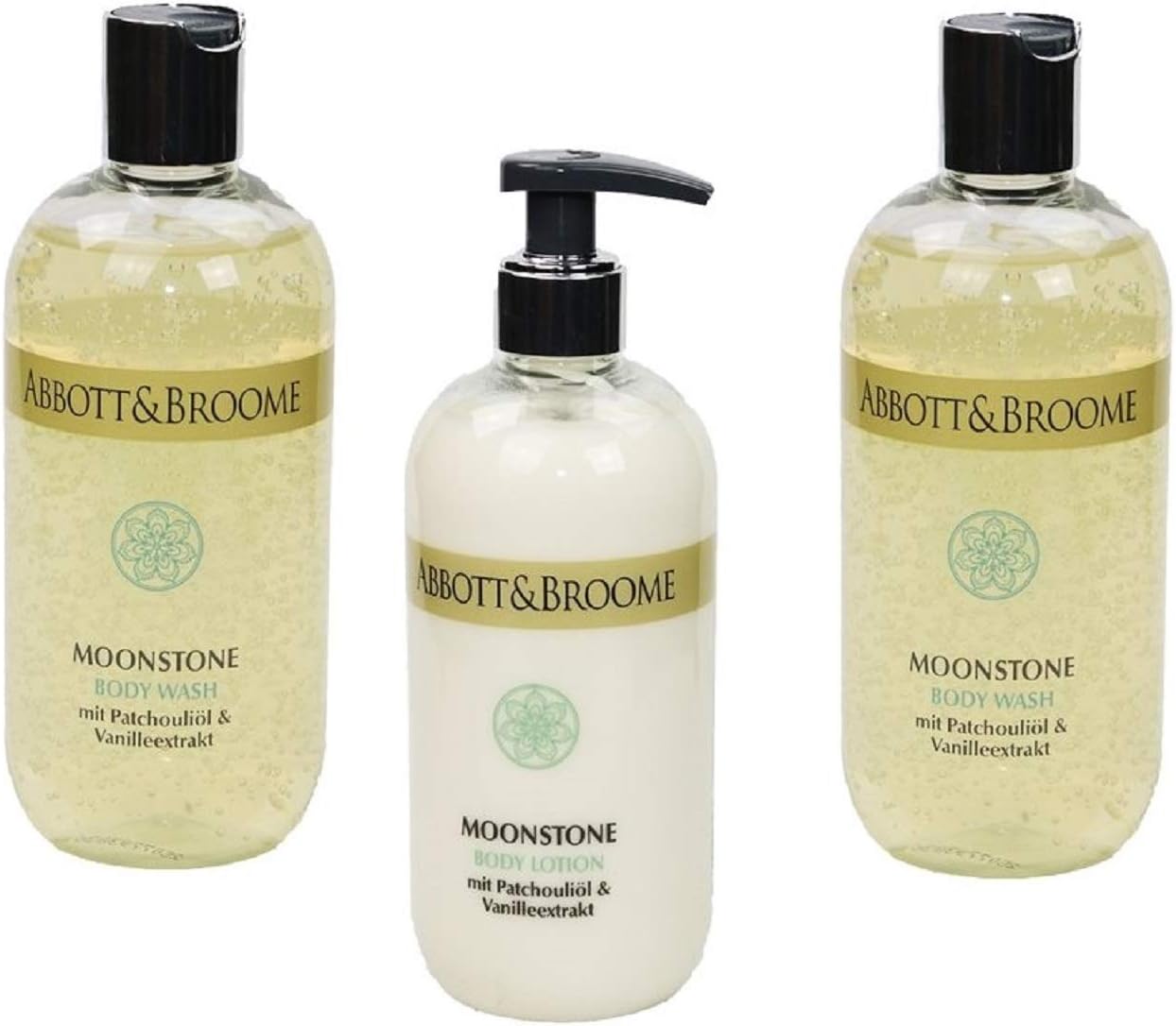 Abbott&Broome Moonstone Set 2 x Bodywash + 1 x Bodylotion je 400 ml mit ...