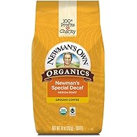 Amazon.com : Newman's Own Organic Special Decaf Ground Coffee, 10-Ounce ...