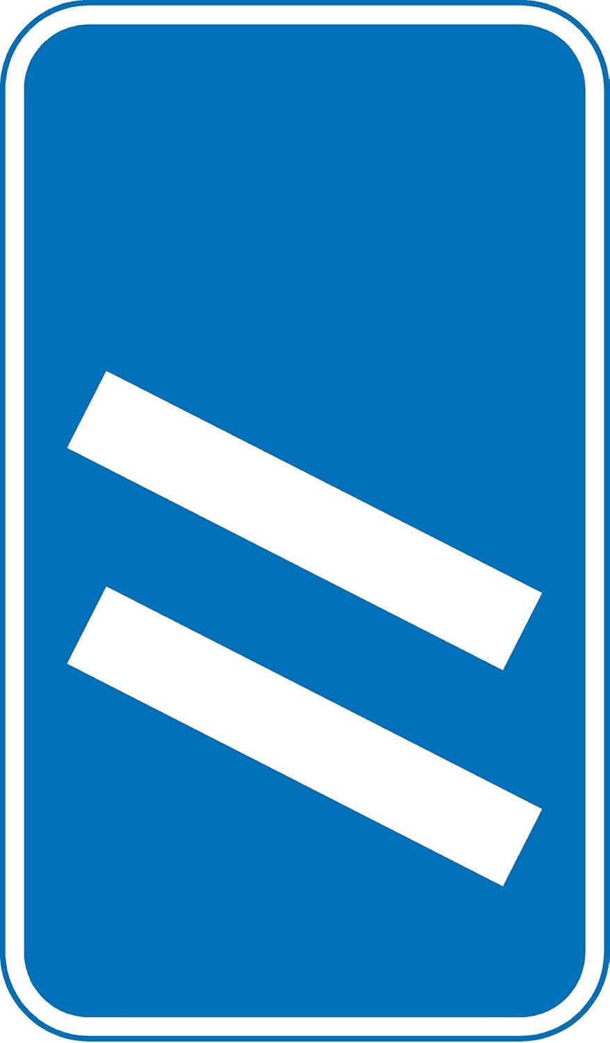 ‘Countdown’ markers at exit from motorway - 2 bars (each bar represents ...