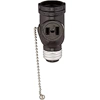 Leviton 1406 660 Watt, 125 Volt, Two Outlet With Pull Chain Socket ...