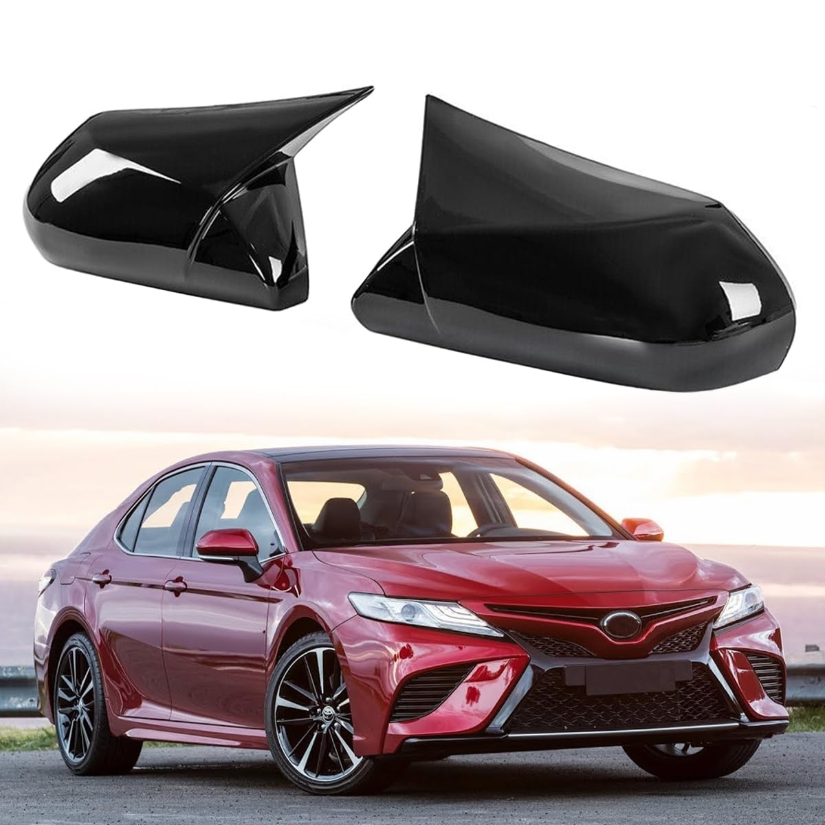SIPIDEAUT Side Mirror Cover Cap Rear View Mirror Cover Caps Compatible ...