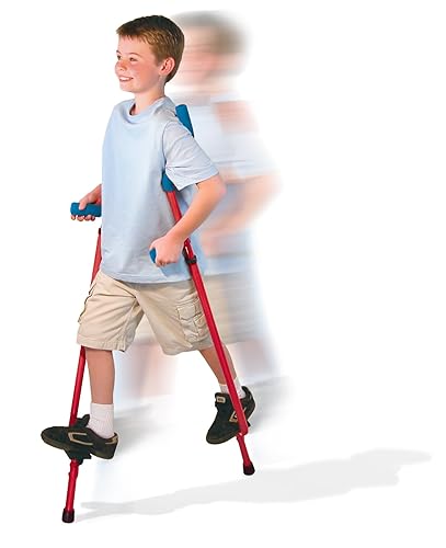 Geospace Adjustable Walkaroo Steel Stilts for Kids - Indoor/Outdoor ...
