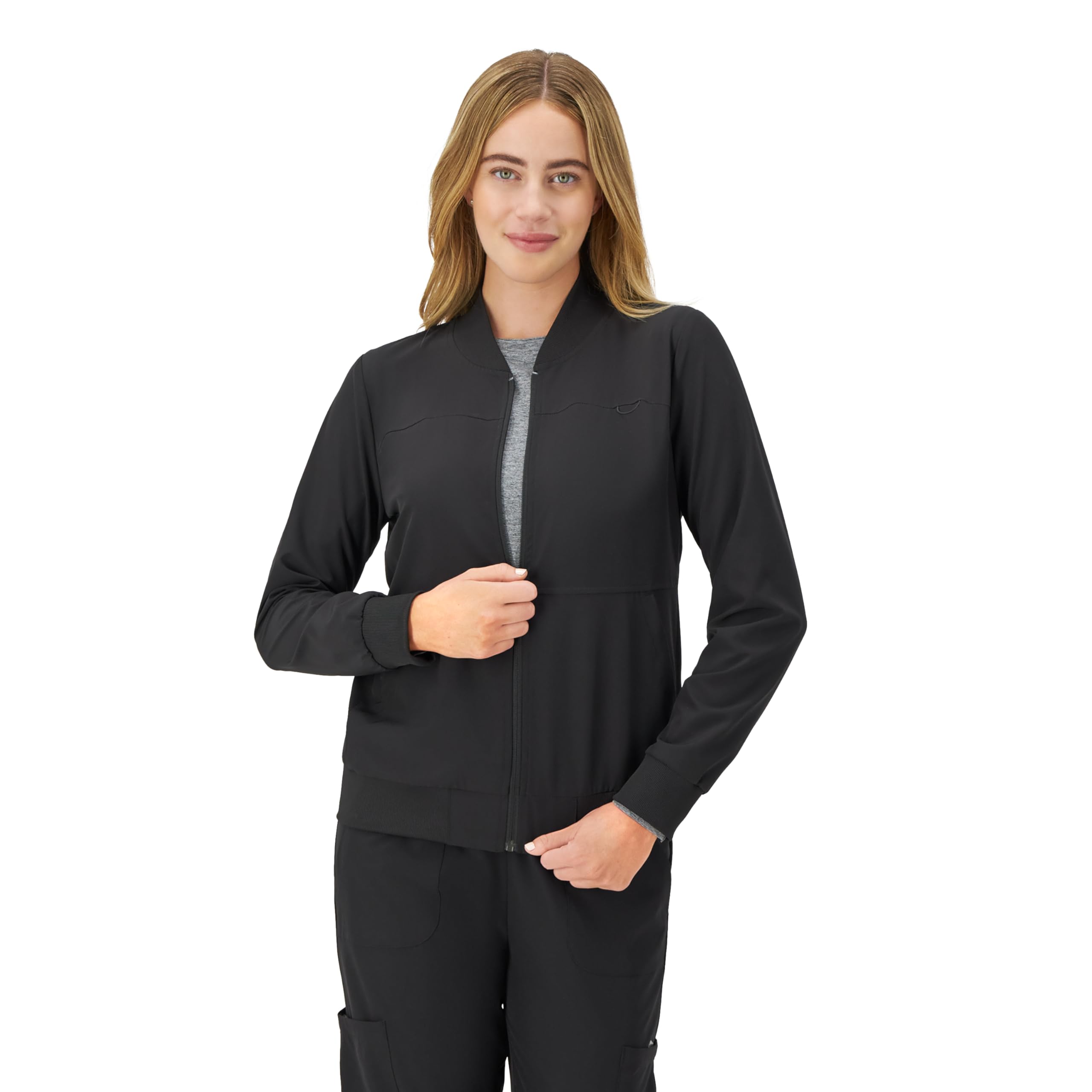 Hanes, Zip-Up Healthcare Scrub Jackets for Women, Moisture Wicking, New ...