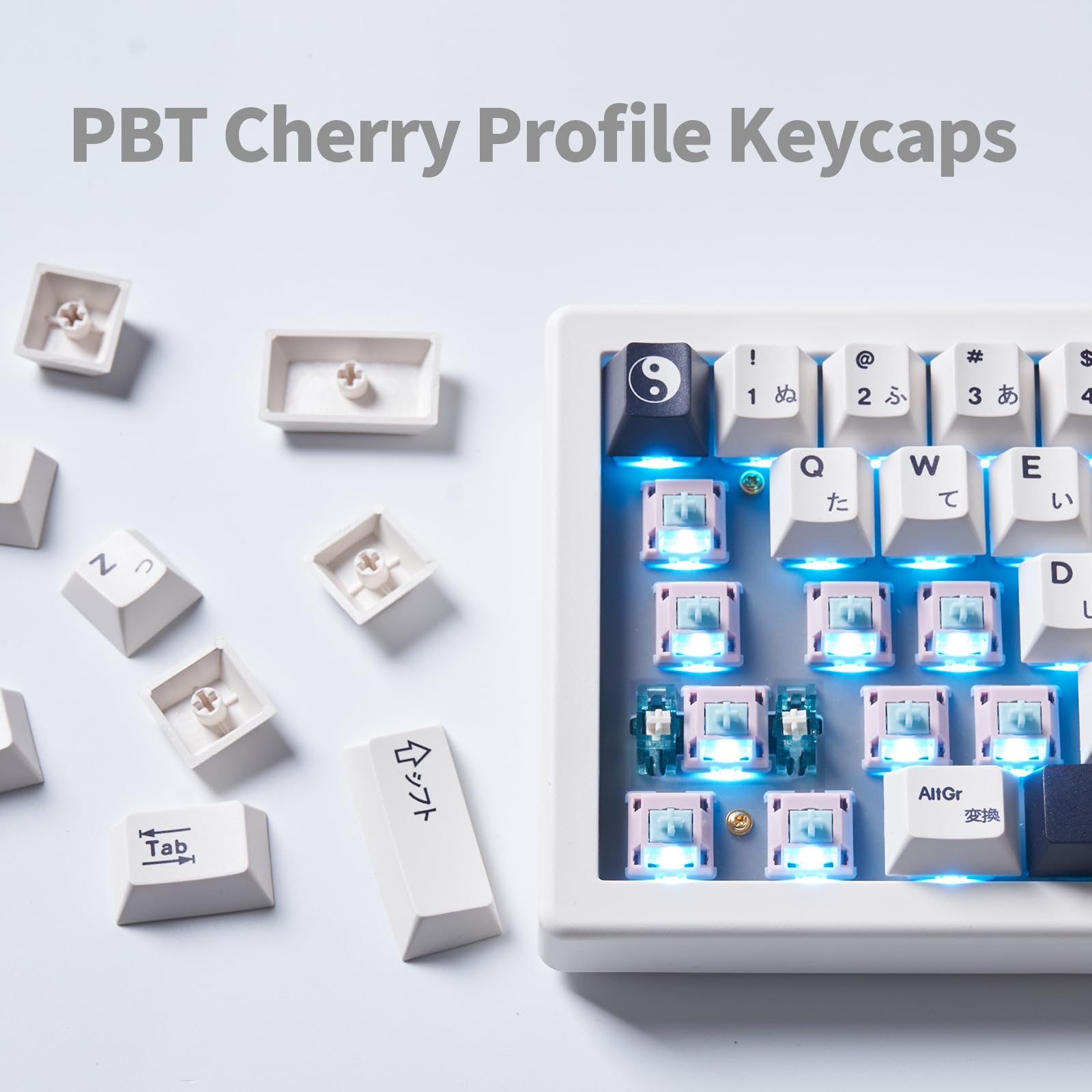 Mua GMK67 White Japanese Mechanical Keyboard Hot-Swappable Bluetooth/2 ...