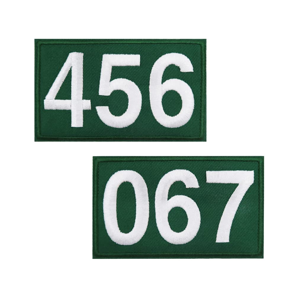 Mua Name Tag Number Plate 067 456 Embroidered iron on Patches trên ...