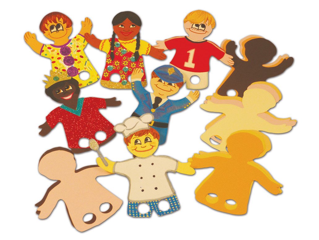 Springboard 10364 People Finger Puppets Craft Activity (Pack of 50 ...