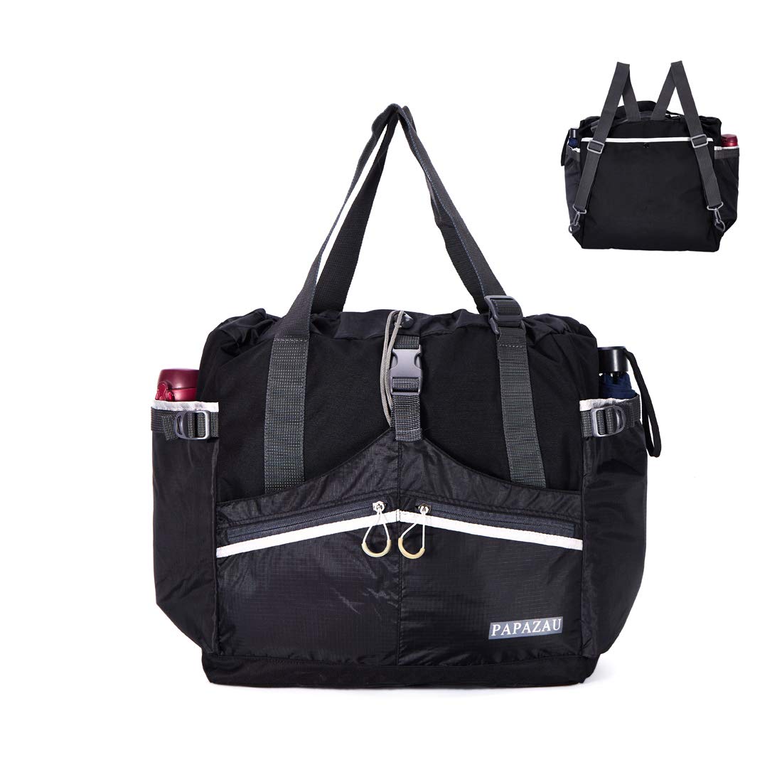 PAPAZAU Rfid Travel Tote Bag 40L Convertible Beach Tote Backpack for ...