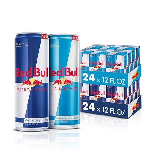 Bundle of Red Bull Energy Drink, 12 Fl Oz, 24 Cans + Red Bull Energy ...