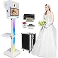 Amazon.com: Portable Photo Booth with Printer Mirror Photo Booth 15.6 inch Touch Screen Selfie ...