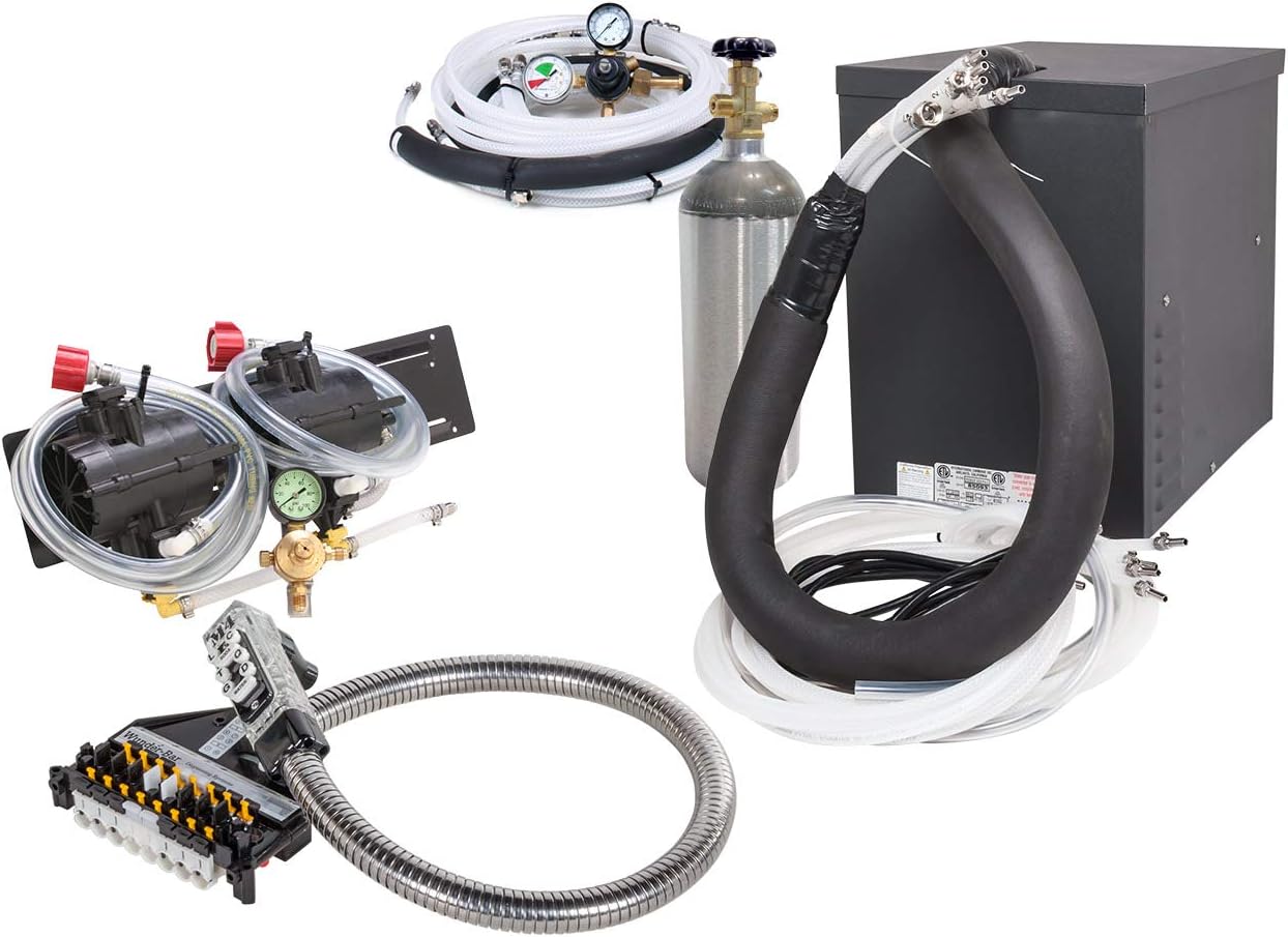 Amazon.com: 2-Flavor Home Soda Gun System with Compact Remote Chiller ...