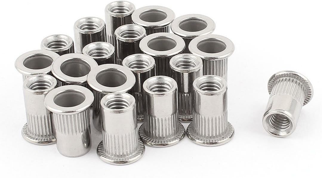 M6 Nietmutter - TOOGOO(R)20 Stueck 304 Edelstahl Nietmutter RIVNUT ...