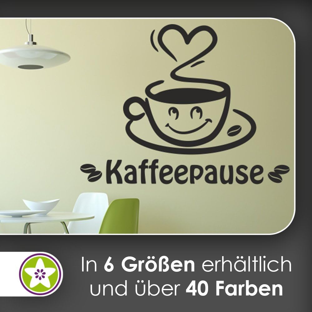 Love Kaffeepause Wandtattoo in 6 Größen - Wandaufkleber Wall Sticker ...