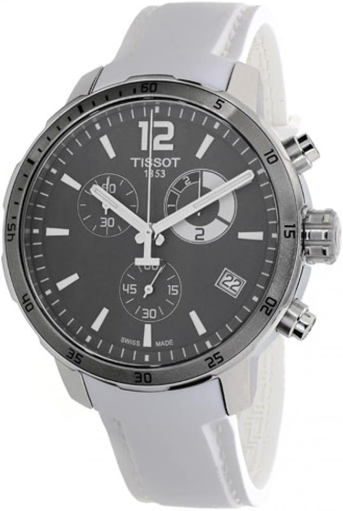 Tissot Quickster Chrono Football Silicone - White Men's Watch #T095.449 ...